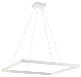 Redo Závěsné LED svítidlo Febe - hranaté, ø80cm Barva: Bílá, Chromatičnost: 3000K