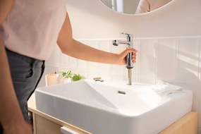 Hansgrohe Rebris S, umyvadlová baterie 110 bez odtokové soupravy, CoolStart, chromová, 72520000
