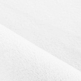 Ayyildiz, Kusový koberec Pouffy 5100 White kruh, 120x120 (průměr) kruh, bílá, obývací pokoj