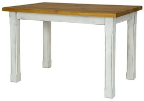 ARTEN Rustikální jídelní stůl POPRAD MES02A - borovice (bílý vosk) ROZMĚR: (š/h/v) 180 x 90 x 76 cm