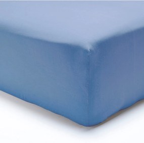 Polášek Jersey prostěradlo na vysokou matraci (až 30cm), 180x200cm, na dvoulůžko, nebesky modré