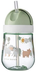 Tritanový dětský hrnek v bílé a světle zelené barvě 300 ml Little farm – Mepal