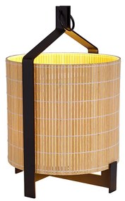 Stolní či podlahová designová lampička Fanal Table / Floor Barevná varianta: Černá / Přírodní dřevo, Rozměr: ø295 mm x 480 mm