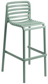 OnaDnes -20% Nardi Světle zelená plastová zahradní barová židle Doga 75 cm