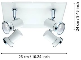 Eglo 95995 - LED koupelnové bodové svítidlo TAMARA 1 4xGU10-LED/3,3W/230V IP44