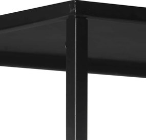 Knihovna 80 x 35 x 180 cm hrubé mangovníkové dřevo a železo 323734