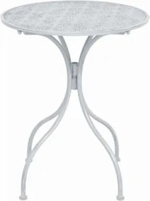 vidaXL 3dílný bistro set ocelový šedobílý
