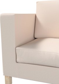 Potah na pohovku IKEA  Karlanda 2-místná, krátký barva růžová látka pletený vzor