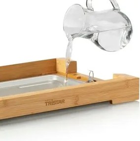 Tristar BP-2785 / stolní gril bambus / 2000 W / 37x25cm / termostat