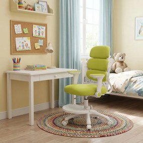 Dětská rostoucí židle Neoseat KIDDY THREE — látka, pratelný potah, zelená