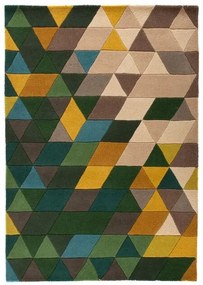 Flair Rugs, Ručně všívaný kusový koberec Illusion Prism Green/Multi, 80x150, vícebarevná, ložnice