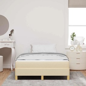 Postel s boxspringem s matrací Krémová 120 x 190 cm textil 3398554