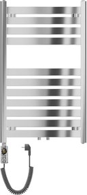 Mexen Uran, elektrické topné těleso 800x500 mm + topná tyč 300 W, chromová, W105-0800-500-2300-01