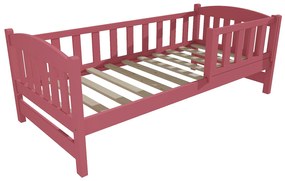 Vomaks Dětská postel DP 002 se zábranou Rozměr: 80 x 180 cm, Barva: barva růžová