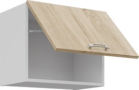 SARA | horní skříňka 50 OK-40 1F výklopná | 50 cm | bílá/dub sonoma