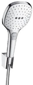 Hansgrohe Raindance Select E - Set sprchové hlavice, 3 proudy, držáku a hadice, bílá/chrom 26720400