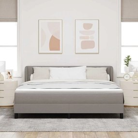 Postel s boxspringem s čelo Taupe 180 x 200 cm textil 3340042