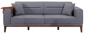 Atelier del Sofa 3-místná pohovka Liones 3 - Dark Grey, Tmavá Šedá