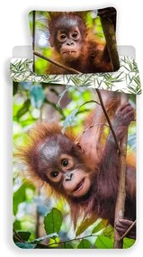 Jerry Fabrics povlečení bavlna fototisk Orangutan 02 140x200 70x90 cm