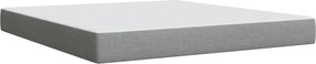 Box spring postel s matrací světle šedá 180 x 200 cm textil 3290581
