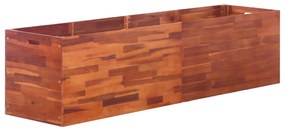 Vyvýšený záhon akáciové dřevo 200 x 50 x 50 cm,  44028