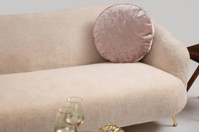 Designová 3-místná sedačka Adalia 215 cm béžová