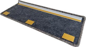 Vopi Nášlapy na schody Nature NEW hnědá obdélník, samolepící - 25x80 obdélník (rozměr včetně ohybu)