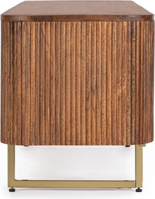 TV stolek z mangového dřeva v přírodní barvě 180x45x40 cm Vilas – Bizzotto