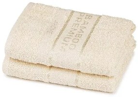 4home Koupelnový textil - Sada ručníků 100x50 cm, 2 ks, krémová 222043
