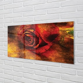 Obraz na skle rose picture 100x50 cm