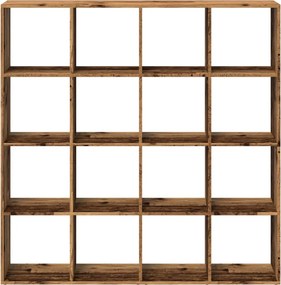Knihovna old wood 137,5 x 29 x 137,5 cm kompozitní dřevo 3310296