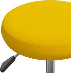 Jídelní židle hořčicově žlutá samet 3085734