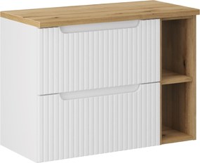 Comad Koupelnová skříňka pod deskové umyvadlo SET-NOW B Oak 80 bílá/dub coast evoke