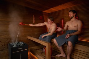 Sauna Kirami FinVision® - M Nordic misty Varianta: bez ohřívače, Orientace: Levá