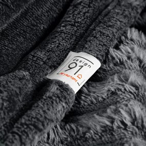 DEKA Z MIKROFLANELU SOFT 70X160 CM ŠEDÁ
