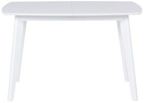 Rozkládací jídelní stůl 120/160 x 80 cm bílý SANFORD Beliani