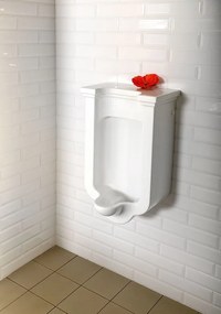 Kerasan WALDORF urinál se zakrytým přívodem vody, 44x72x37 cm