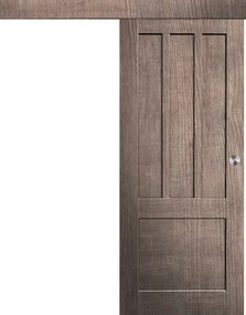 posuvné interiérové dveře na stěnu vasco doors LISBONA model 2 Průchozí rozměr: 70 x 197 cm, Orientace dveří: Levé dveře, Dekor: Bílá