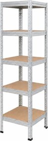 Regál 183x40x40 cm zinkovaný 5-policový, nosnost 1000 kg, RIVET