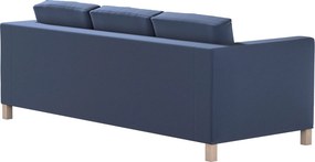 Potah na pohovku IKEA  Karlanda 3-místná nerozkládací, krátký barva tmavě modrá látka sametová