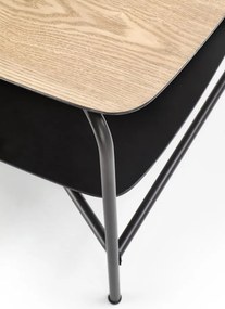 Konferenční stolek GENUA 2 černá / přírodní