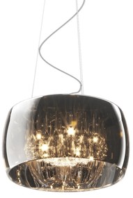 Luxusní lustr na lanku Crystal 40 smoky