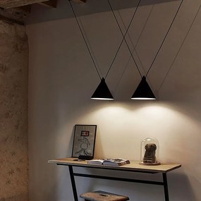Toolight - Závěsné svítidlo E27 60W APP548-2CP, černá, OSW-03189