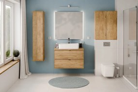 Koupelnová sestava Terra s deskou a skříňkami 80 cm dub cremona