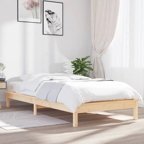 vidaXL Rám postele masivní borovice 100 x 200 cm [820532] Barva: Bílá