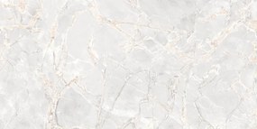 Mexen Rubble Bianco leštěný rektifikovaný gres G1, podlahová a stěnová dlaždice 120 x 60 cm, carving - TL401-120-060-00