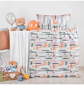 Povlečení dětské bavlněné Liška EMI, Dětský set 130x90 + 65x45