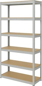 Regál 220x120x40 cm zinkovaný 6-policový, nosnost 1050 kg