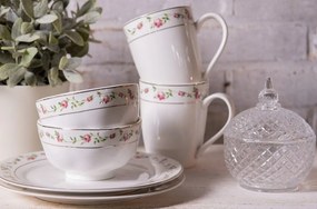 Porcelánový dezertní talíř s růžičkami Cutty Rose - ∅ 21*2 cm