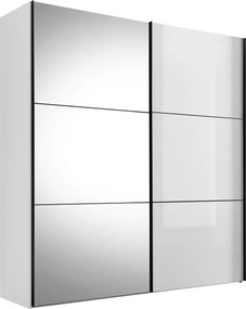 XXXLutz SKŘÍŇ S POSOUVACÍMI DVEŘMI, bílá, 188/222/68 cm Moderano - Šatní skříně - 000531006083